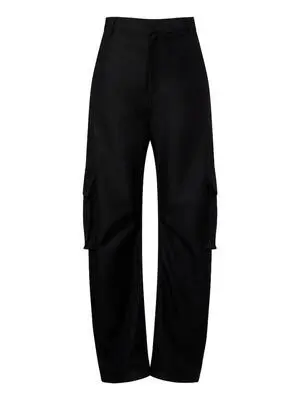 Balenciaga Wool Cargo Pants - Black