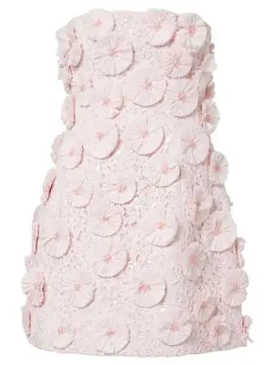 Simkhai Holland Embellished Bustier Dress - Pink
