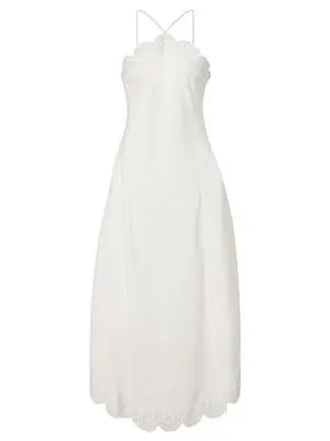 Simkhai Gillian Linen-blend Midi Dress - White