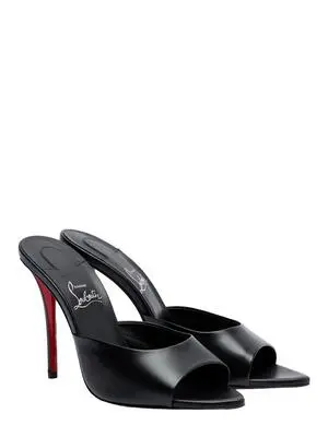 CHRISTIAN LOUBOUTIN Christian Louboutin Miss Z Leather Mules