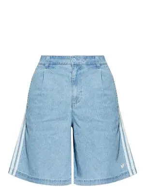 ADIDAS ORIGINALS Light Cotton-lyocell Denim Shorts - Blue