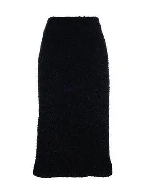 Balenciaga Textured Skirt With Zipper Detail - Multicolor