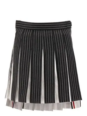 Thom Browne Striped Pleated Skirt - Multicolor
