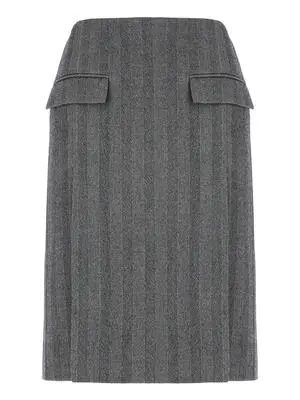 SALVATORE FERRAGAMO FERRAGAMO Pin Stripe Skirt