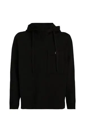 TEN C Hooded Sweatshirt With Pocket Detail - Multicolor