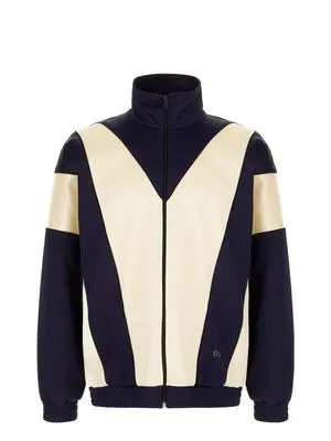 Valentino Garavani Zip-up Sweatshirt With Stand Collar - Multicolor