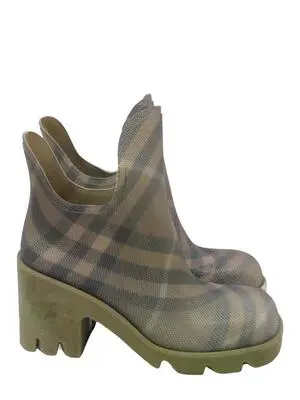 Burberry Check Print Boots - Neutrals