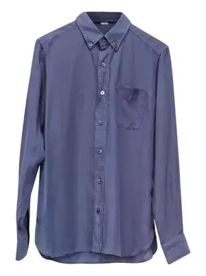 TOM FORD Button-down Collar Chest Pocket Shirt - Blue