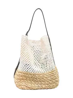 TOTEME Woven Shoulder Bag - Neutrals