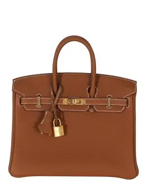 Hermès Gold Togo Birkin 25 Ghw - Brown