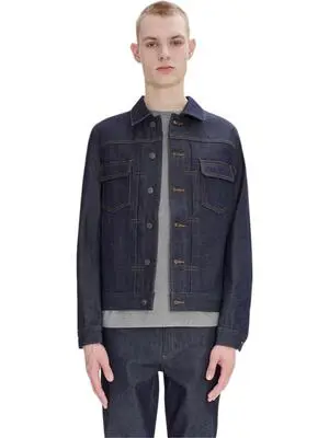A.p.c. Indigo Denim Work Jacket - Raw Indigo