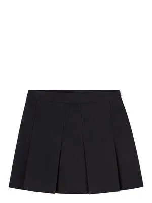 A.p.c. Pleated Mini Skirt - Dark Navy Blue