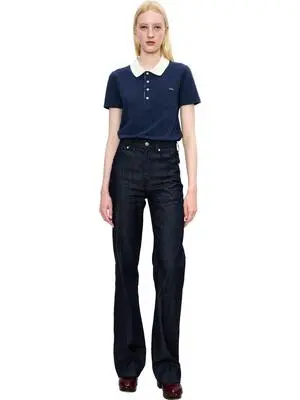 A.p.c. Gentlewoman High Rise Straight Leg Jeans - Indigo