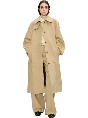 A.p.c. Raglan Sleeve Coat - Beige