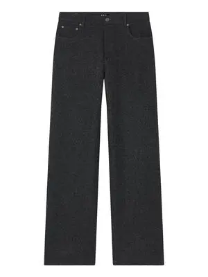 A.p.c. Wide Leg Trousers - Anthracite
