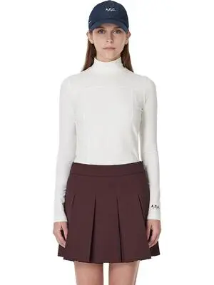 A.p.c. Golf Karrie High Neck T-shirt - Ivory