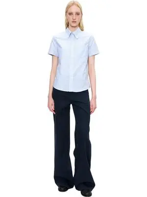 A.p.c. Short Sleeve Button-down Shirt - Blue