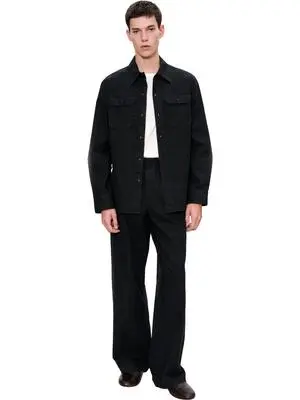 A.p.c. Safari Overshirt Lza - Faded Black