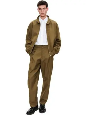 A.p.c. Zipped Wool Jacket - Khaki
