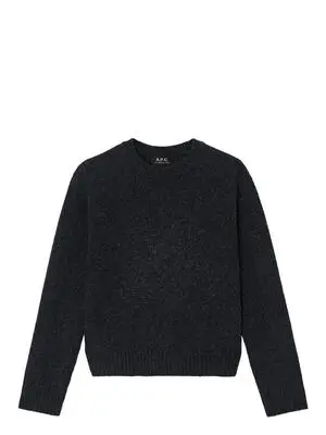 A.p.c. Yak Wool Crew Neck Sweater - Anthracite