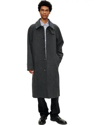 A.p.c. Raglan Sleeve Coat - Anthracite