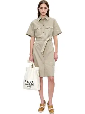 A.p.c. Evy Dress - Sage Green