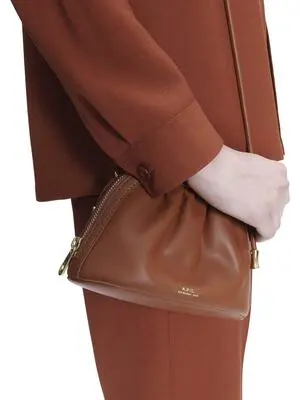 A.p.c. Ninon Drawstring Shoulder Bag - Hazelnut