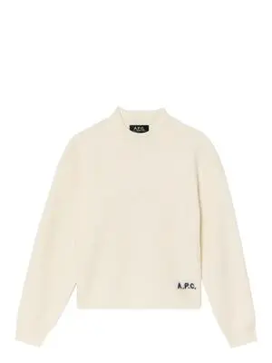 A.p.c. Esther Sweater Crew Neck, Boxy Cut - Ecru