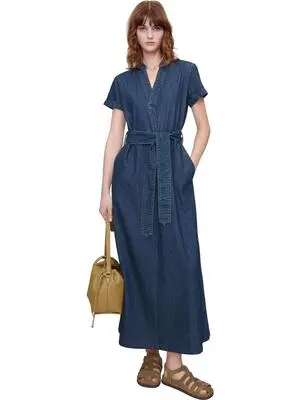 A.p.c. Annelie Maxi Dress - Indigo