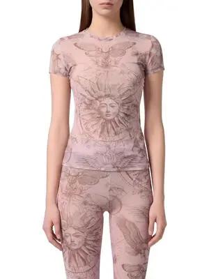 Philipp Plein Graphic Logo Tulle T-shirt - Fuchsia