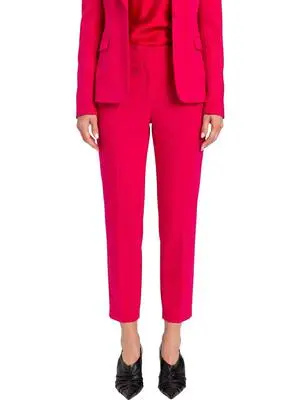 TWINSET Tailored Straight Leg Pants - Fuchsia