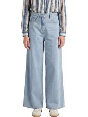 Momoni Wide Leg Jeans - Blue