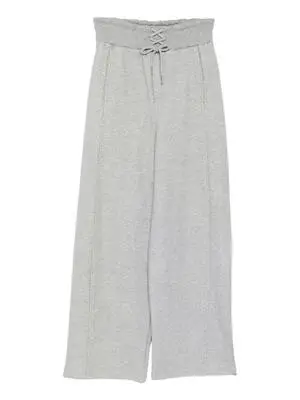 KIMHEKIM Eyelet Detailed Jersey Track Pants - Grey