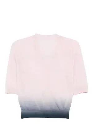 JNBY Gradient-dye Mid-sleeve Cardigan - Pink