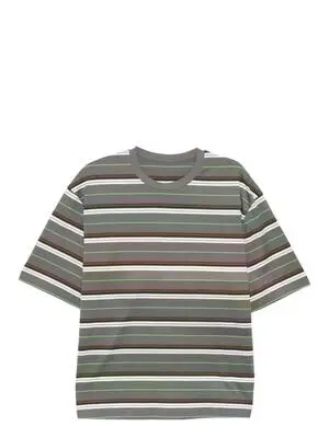 CROQUIS Striped-print T-shirt - Grey