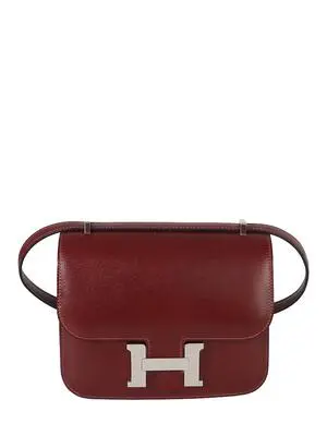 Hermès Constance 18 Leather Handbag - Red