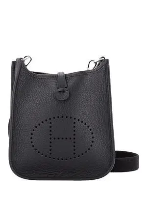 Hermès Tpm Long Strap Evelyne Bag Clemence - Black