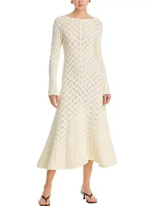 Cara Cara Avril Pointelle Dress - Ivory