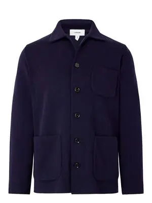 LARDINI Lardini Virgin Wool Cardigan Jacket Navy