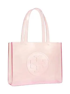 Tory Burch Tory Burch Ella Small Clear Tote Flamingo Pink