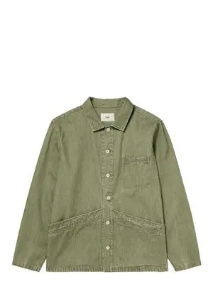 Folk Meyer Cotton Overshirt - Green