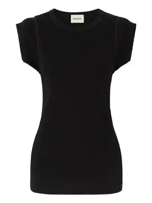 Khaite Angel Cotton-jersey T-shirt - Black
