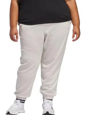 Adidas French Terry Cuffed Pants - Beige / White
