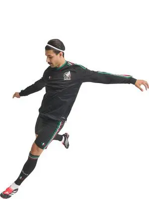 Adidas Mexico 26 Third Authentic Long Sleeve Jersey - Black