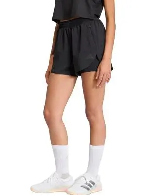 Adidas D4t Workout Go To 2-in-1 Shorts - Black