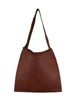 Dragon Diffusion Bruciato Leather Ars Tote Bag - Brown