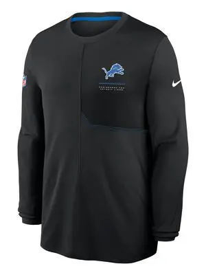 Nike Detroit Lions Long-sleeve Dri-fit Performance Top - Black