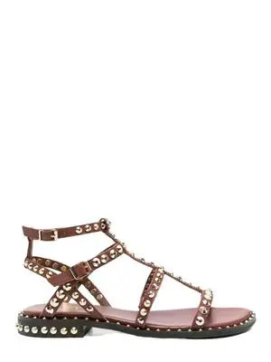 Ash Precious Embellished Gladiator Sandals - Brown
