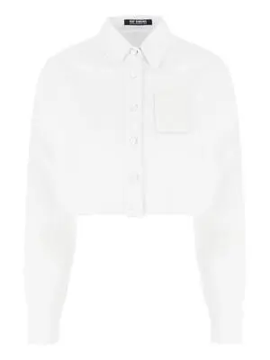 Raf Simons Cropped Shirt With Patch Detail - Multicolor