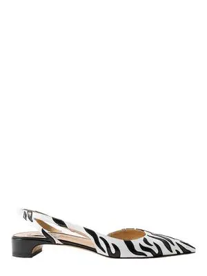 Gabriela Hearst Delia Appliquéd Leather Slingback Pumps - Animal Print